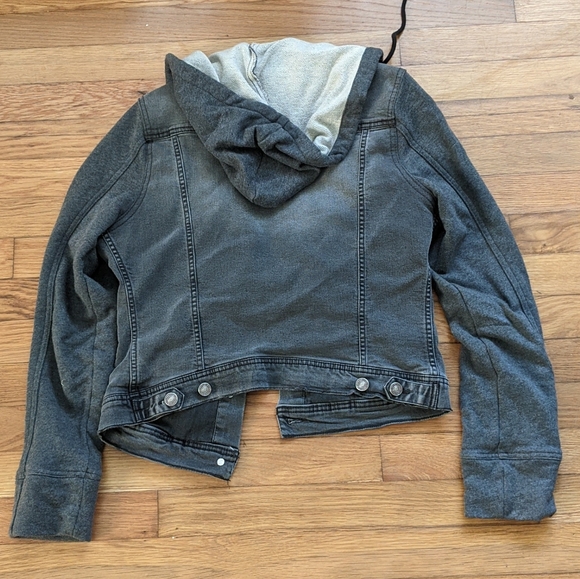 Silver Jeans | Jackets & Coats | Silver Jeans Sweatshirt Hooded Denim ...